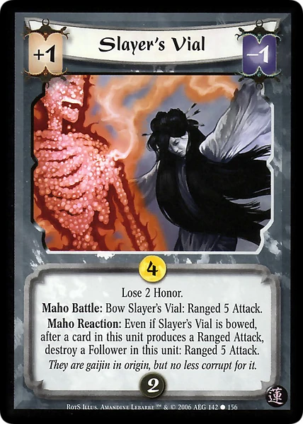 Slayer's Vial/card | L5r: Legend of the Five Rings Wiki | Fandom