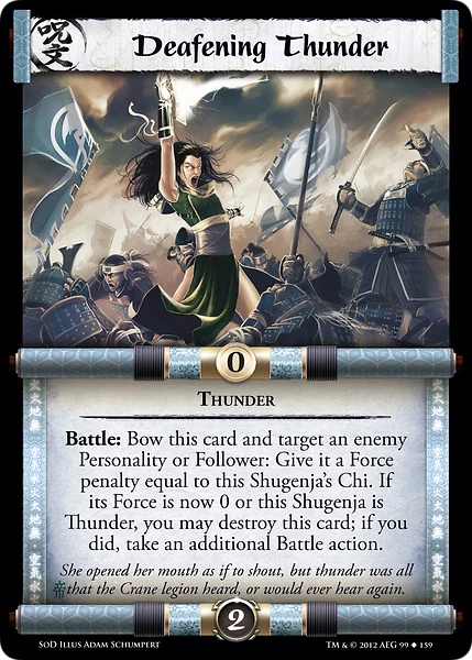Deafening Thunder/card | L5r: Legend of the Five Rings Wiki | Fandom