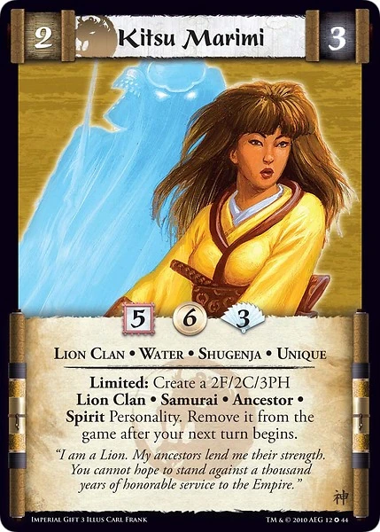 Kitsu Marimi/card | L5r: Legend of the Five Rings Wiki | Fandom