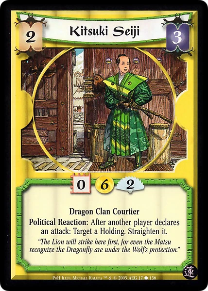 Kitsuki Seiji/card | L5r: Legend of the Five Rings Wiki | Fandom