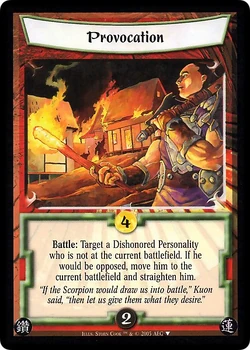 Provocation/card | L5r: Legend of the Five Rings Wiki | Fandom