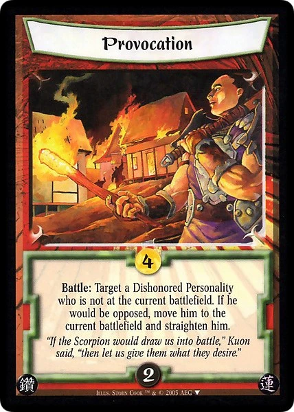 Provocation/card | L5r: Legend of the Five Rings Wiki | Fandom