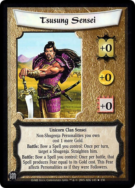 Tsusung Sensei/card | L5r: Legend of the Five Rings Wiki | Fandom
