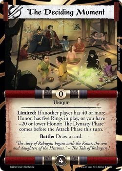 The Deciding Moment/card2 | L5r: Legend of the Five Rings Wiki | Fandom