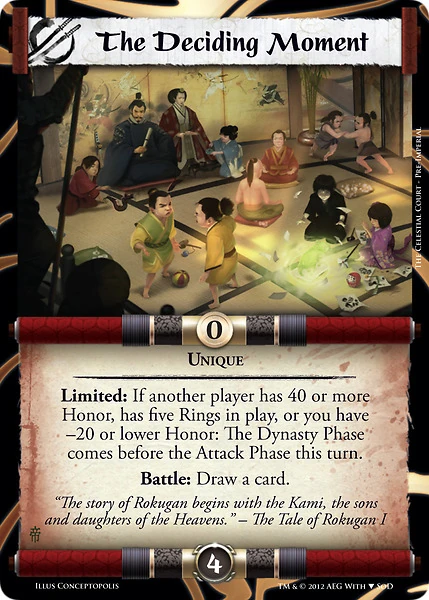 The Deciding Moment/card2 | L5r: Legend of the Five Rings Wiki | Fandom