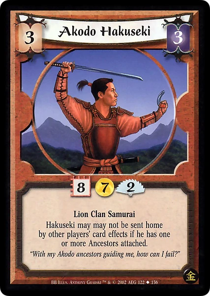 Akodo Hakuseki/card | L5r: Legend of the Five Rings Wiki | Fandom