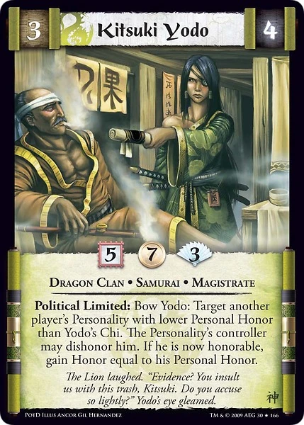 Kitsuki Yodo/card | L5r: Legend of the Five Rings Wiki | Fandom