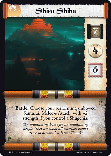 Shiro Shiba/card | L5r: Legend of the Five Rings Wiki | Fandom