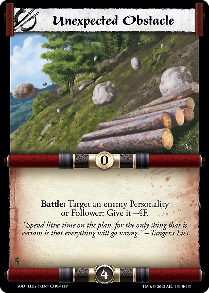 Unexpected Obstacle/card | L5r: Legend of the Five Rings Wiki | Fandom