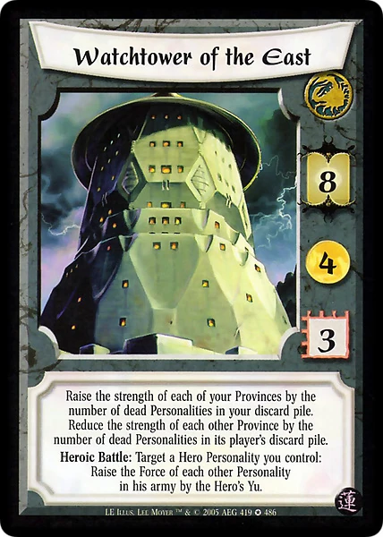 Watchtower of the East/card | L5r: Legend of the Five Rings Wiki | Fandom