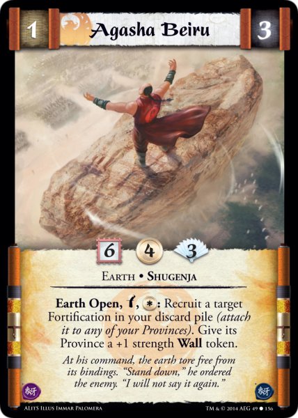 Agasha Beirucard L5r Legend Of The Five Rings Wiki Fandom