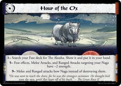 Hour of the Ox/card | L5r: Legend of the Five Rings Wiki | Fandom
