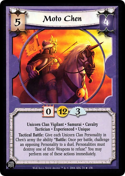 Moto Chen Exp/card | L5r: Legend of the Five Rings Wiki | Fandom