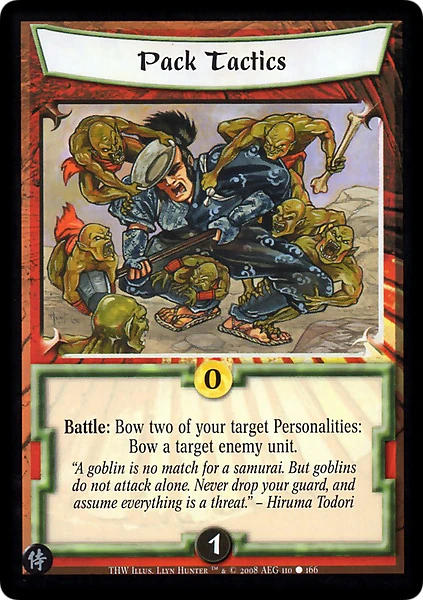 Pack Tactics/card | L5r: Legend of the Five Rings Wiki | Fandom
