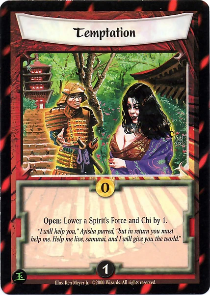Temptation/card | L5r: Legend of the Five Rings Wiki | Fandom
