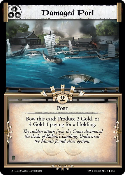 Damaged Port/card | L5r: Legend of the Five Rings Wiki | Fandom