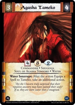Agasha Tameko/card | L5r: Legend of the Five Rings Wiki | Fandom