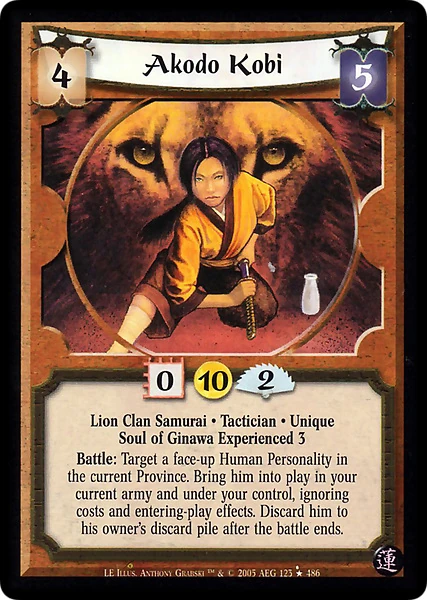 Akodo Kobi/card | L5r: Legend of the Five Rings Wiki | Fandom