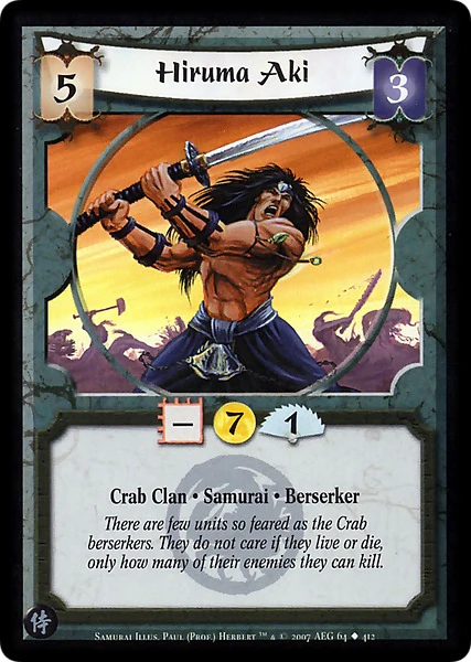 Hiruma Aki/card | L5r: Legend of the Five Rings Wiki | Fandom