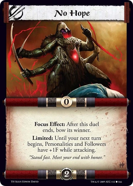 No Hope/card | L5r: Legend of the Five Rings Wiki | Fandom