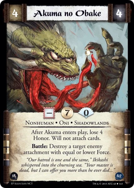 Akuma no Obake/card | L5r: Legend of the Five Rings Wiki | Fandom