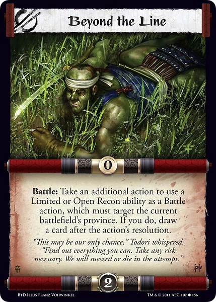 Beyond the Line/card | L5r: Legend of the Five Rings Wiki | Fandom