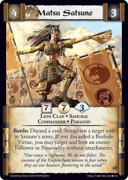 Matsu Satsune/card | L5r: Legend of the Five Rings Wiki | Fandom