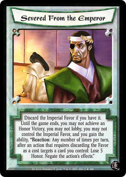 Severed From the Emperor/card2 | L5r: Legend of the Five Rings Wiki ...
