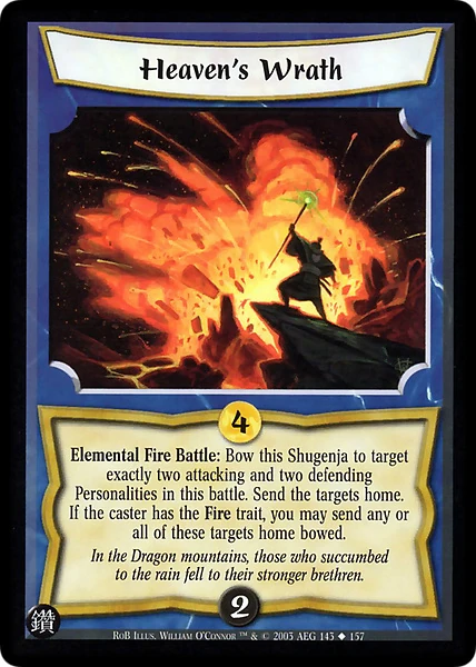 Heaven's Wrath/card | L5r: Legend of the Five Rings Wiki | Fandom