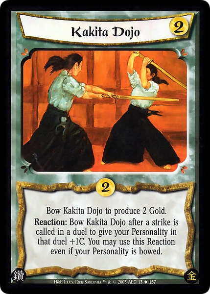 Kakita Dojo/card | L5r: Legend of the Five Rings Wiki | Fandom