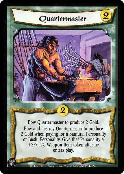 Quartermaster/card | L5r: Legend of the Five Rings Wiki | Fandom