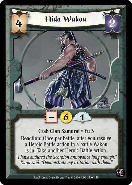 Hida Wakou/card | L5r: Legend of the Five Rings Wiki | Fandom