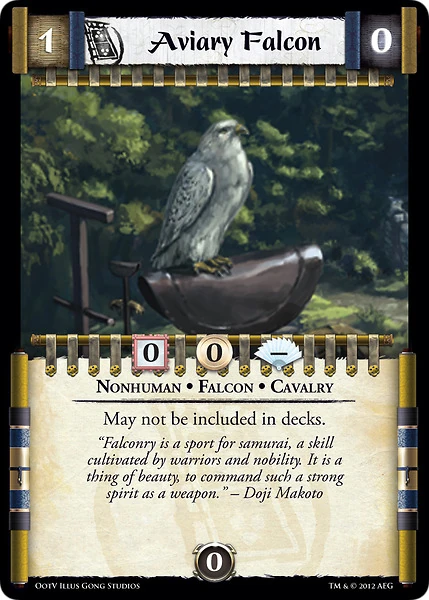Aviary Falcon/card | L5r: Legend of the Five Rings Wiki | Fandom