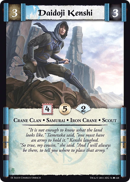 Daidoji Kenshi/card | L5r: Legend of the Five Rings Wiki | Fandom