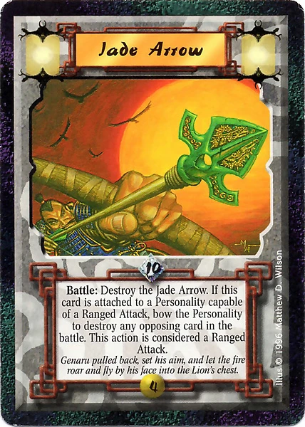 Jade Arrow/card | L5r: Legend of the Five Rings Wiki | Fandom