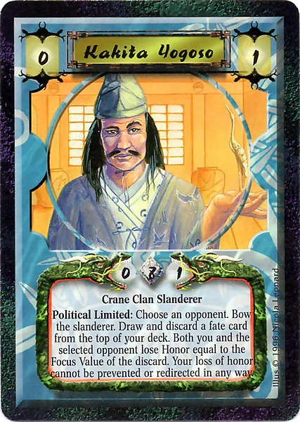 Kakita Yogoso/card | L5r: Legend of the Five Rings Wiki | Fandom