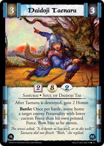 Daidoji Taenaru/card | L5r: Legend of the Five Rings Wiki | Fandom