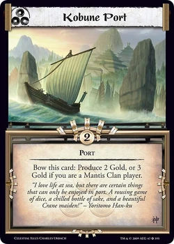 Kobune Port/card2 | L5r: Legend of the Five Rings Wiki | Fandom