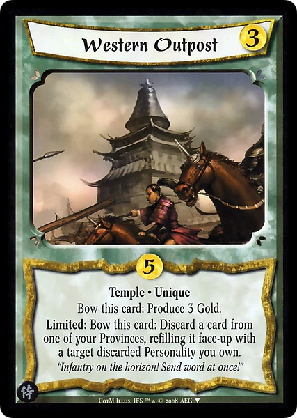 Western Outpost/card | L5r: Legend of the Five Rings Wiki | Fandom