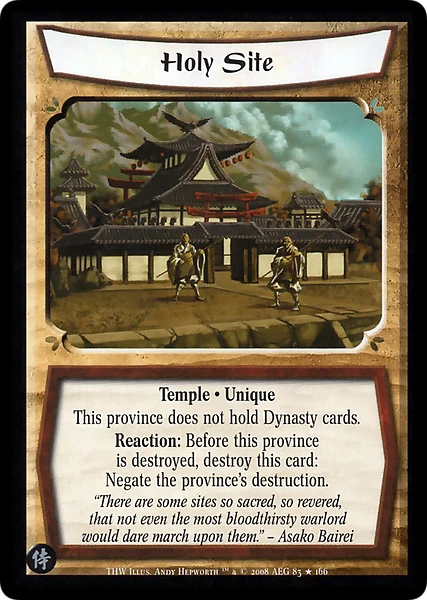 Holy Site/card | L5r: Legend of the Five Rings Wiki | Fandom