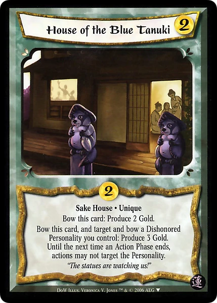 House of the Blue Tanuki/card | L5r: Legend of the Five Rings Wiki | Fandom