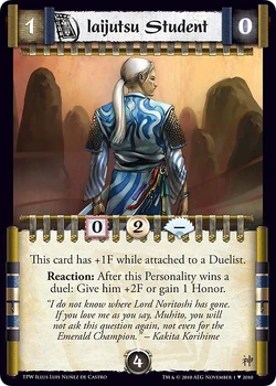 Iaijutsu Student/card | L5r: Legend of the Five Rings Wiki | Fandom
