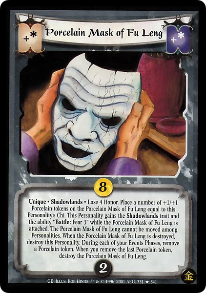 Porcelain Mask of Fu Leng/card2 | L5r: Legend of the Five Rings Wiki ...
