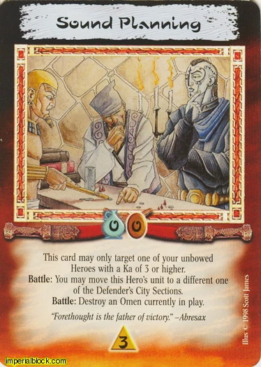 Sound Planning/card | L5r: Legend of the Five Rings Wiki | Fandom