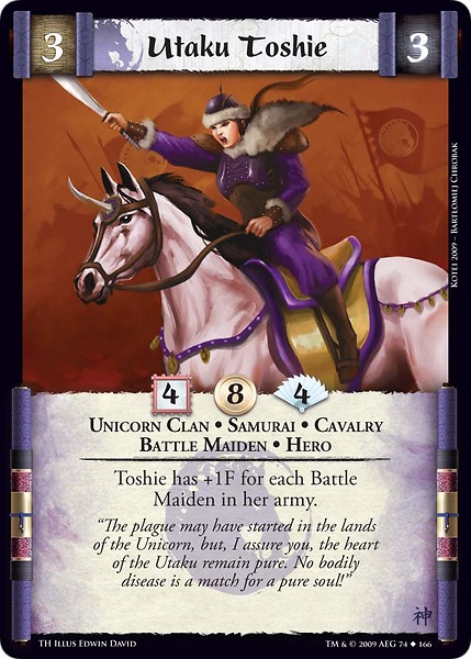Utaku Toshiecard L5r Legend Of The Five Rings Wiki Fandom