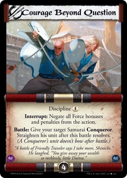 Courage Beyond Question/card | L5r: Legend of the Five Rings Wiki | Fandom