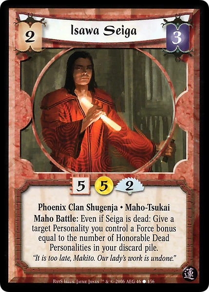 Isawa Seiga/card | L5r: Legend of the Five Rings Wiki | Fandom