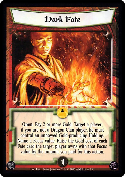 Dark Fate/card | L5r: Legend of the Five Rings Wiki | Fandom