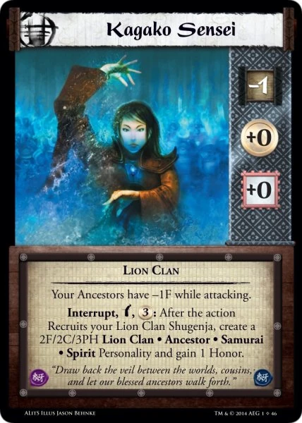 Kagako Sensei/card | L5r: Legend of the Five Rings Wiki | Fandom