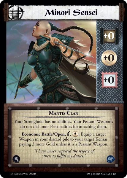 Minori Sensei/card | L5r: Legend of the Five Rings Wiki | Fandom
